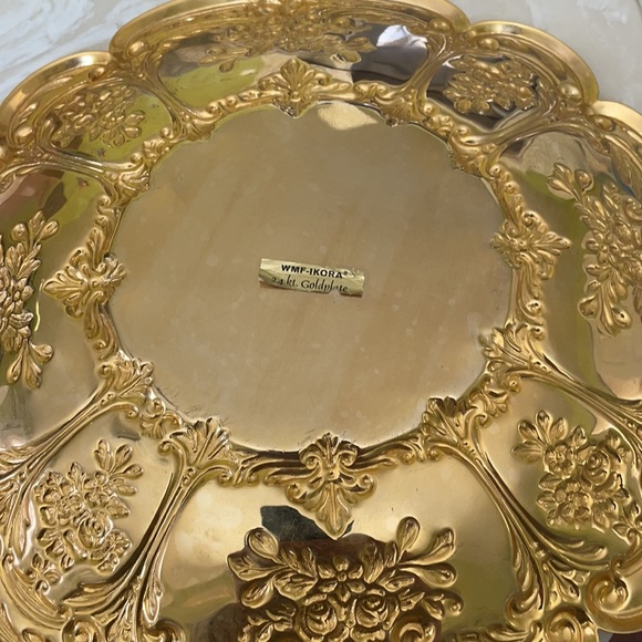 WMF- IKORA | Dining | Wmf Ikora 24k Goldplate Silver 2 Round Plate ...